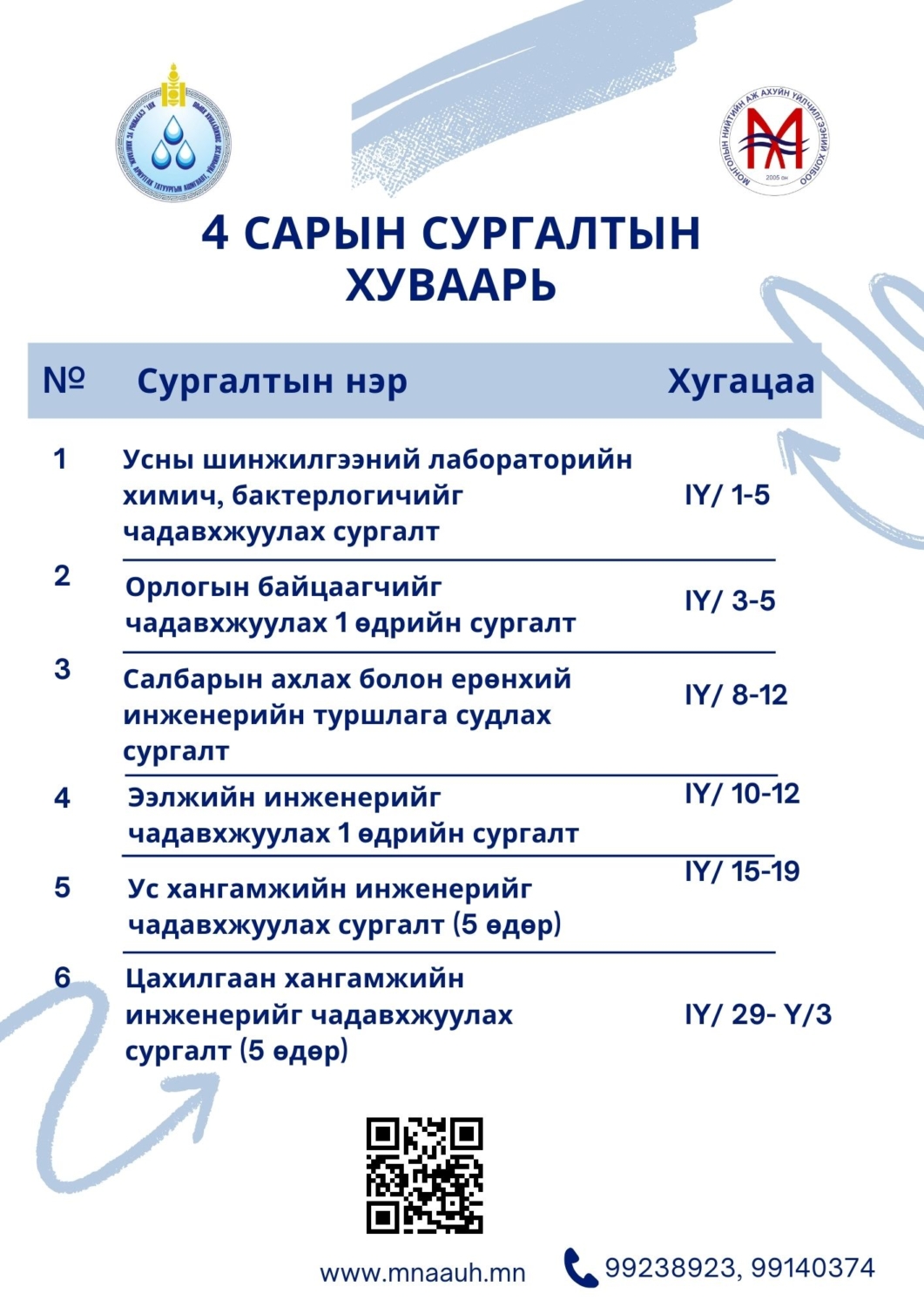 Сургалтын зар Монголын нийтийн аж ахуйн үйлчилгээний холбоо